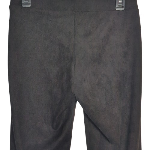NWT Fornia Large/XL Black Faux Suede Pull on Tapered Ankle Length ...