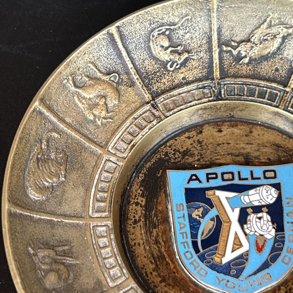 1969 Apollo 10 Commemorative plaque presented to NASA Employees RARE ...