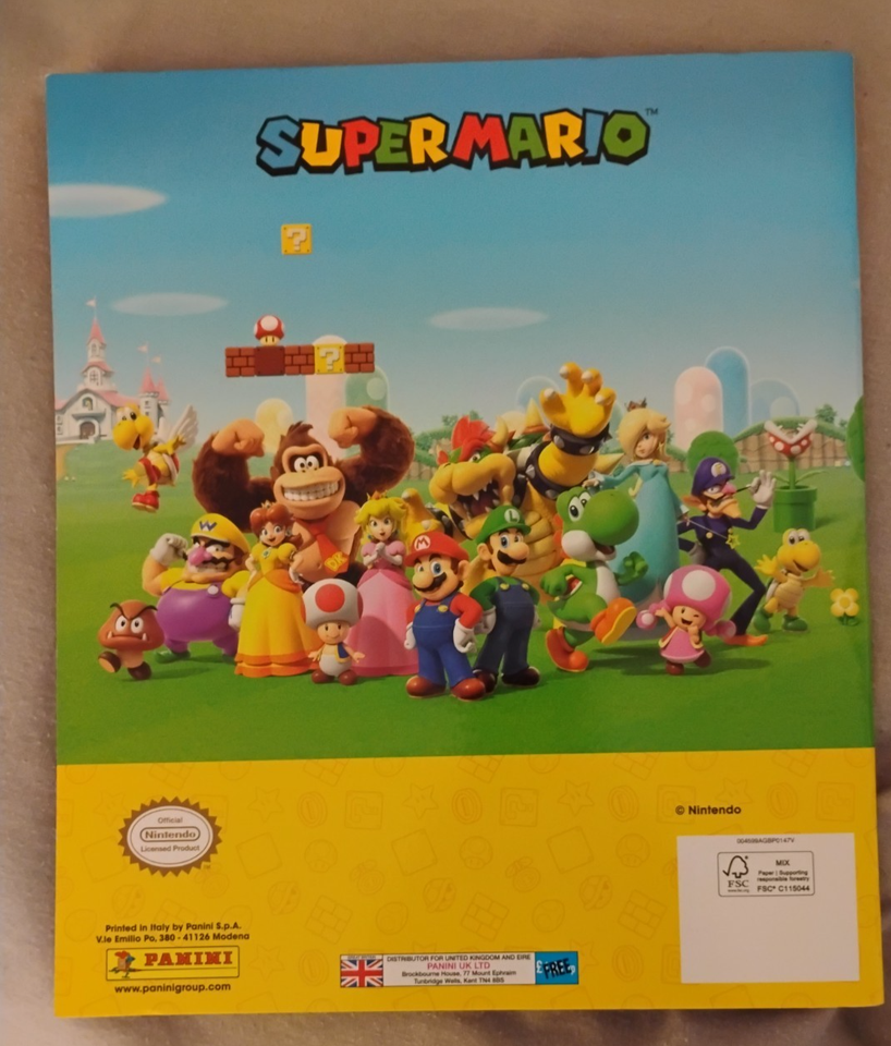 Super Mario Panini Stickers Album+ 6 Stickers | eBay UK
