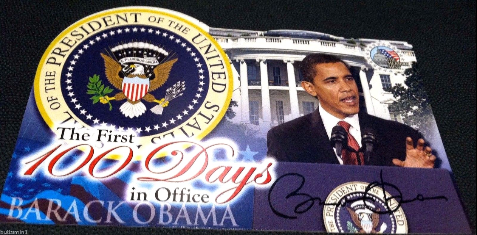BARACK OBAMA Commemorative KIT BOXED 24 KT GOLD Plate COIN 2 Card Sets ...