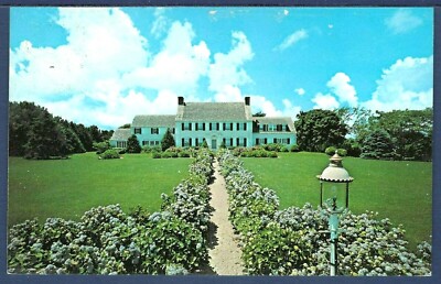 Hydrangeas at Entrance to a Chatham Home on Shore Road, Cape Cod ...