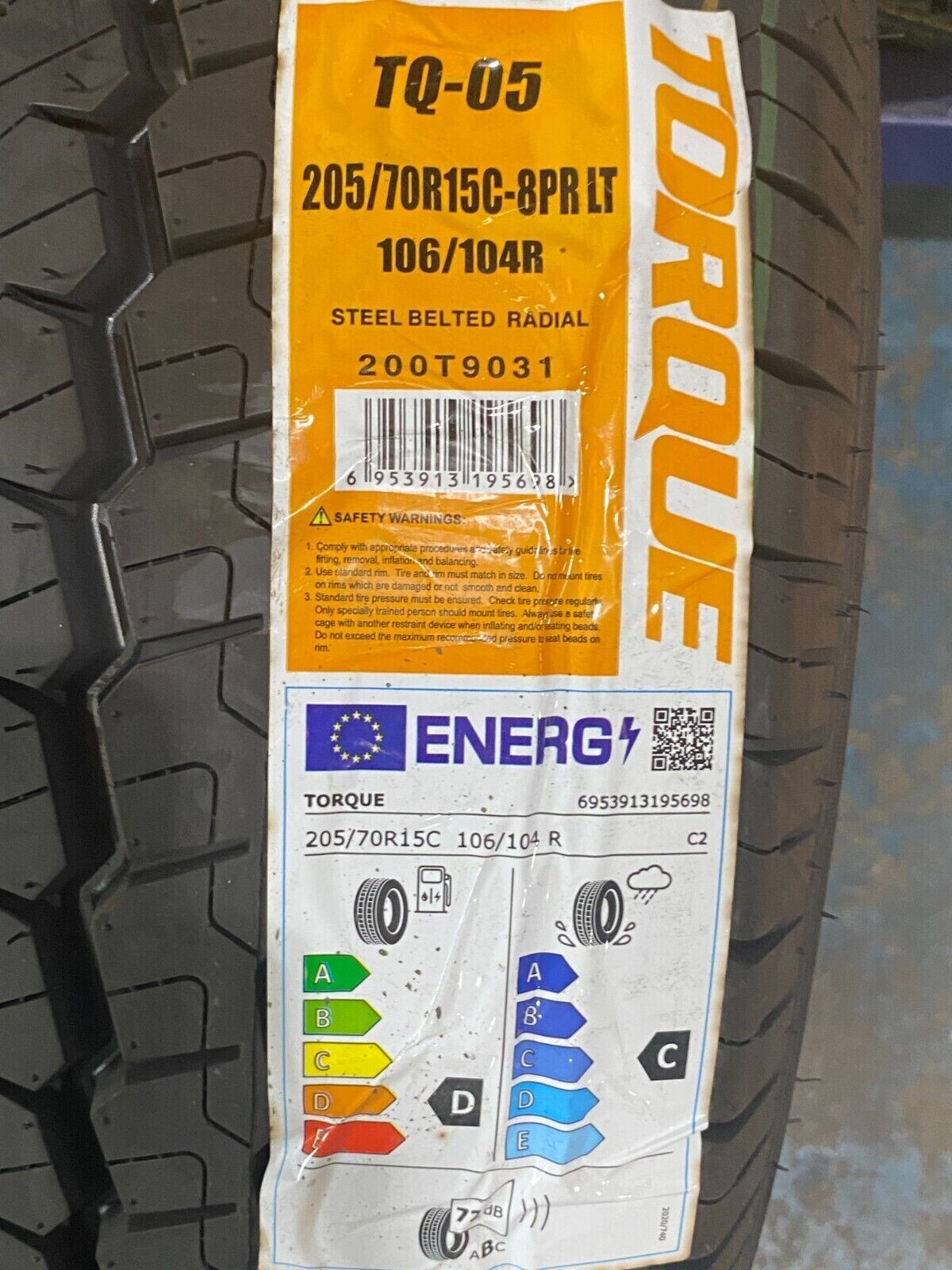 2057015C 8PR TORQUE TQ-05 106/104R Van Tyres - 2057015 Commercial High ...