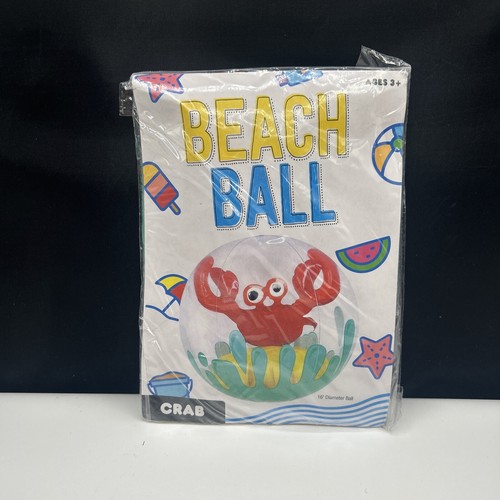 CRAB 3D Inflatable 16" inches Diameter Beach Ball Heavy Duty Vinyl | eBay