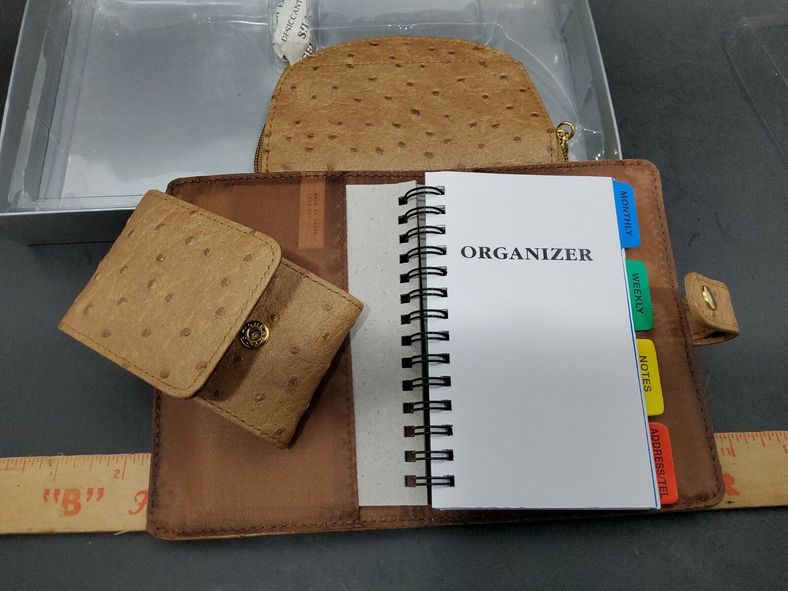 Avon Ostrich Look Wallet/Coin Purse 3 Piece Boxed Gift Set 2000 NOS | eBay