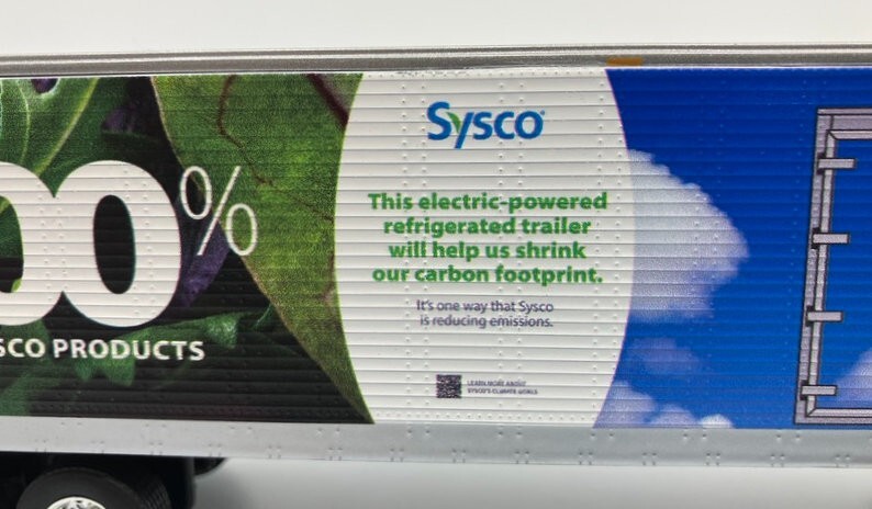 DCP by FG 1:64 eCascadia Electric Tractor w/Refrigerated Trailer: Sysco ...