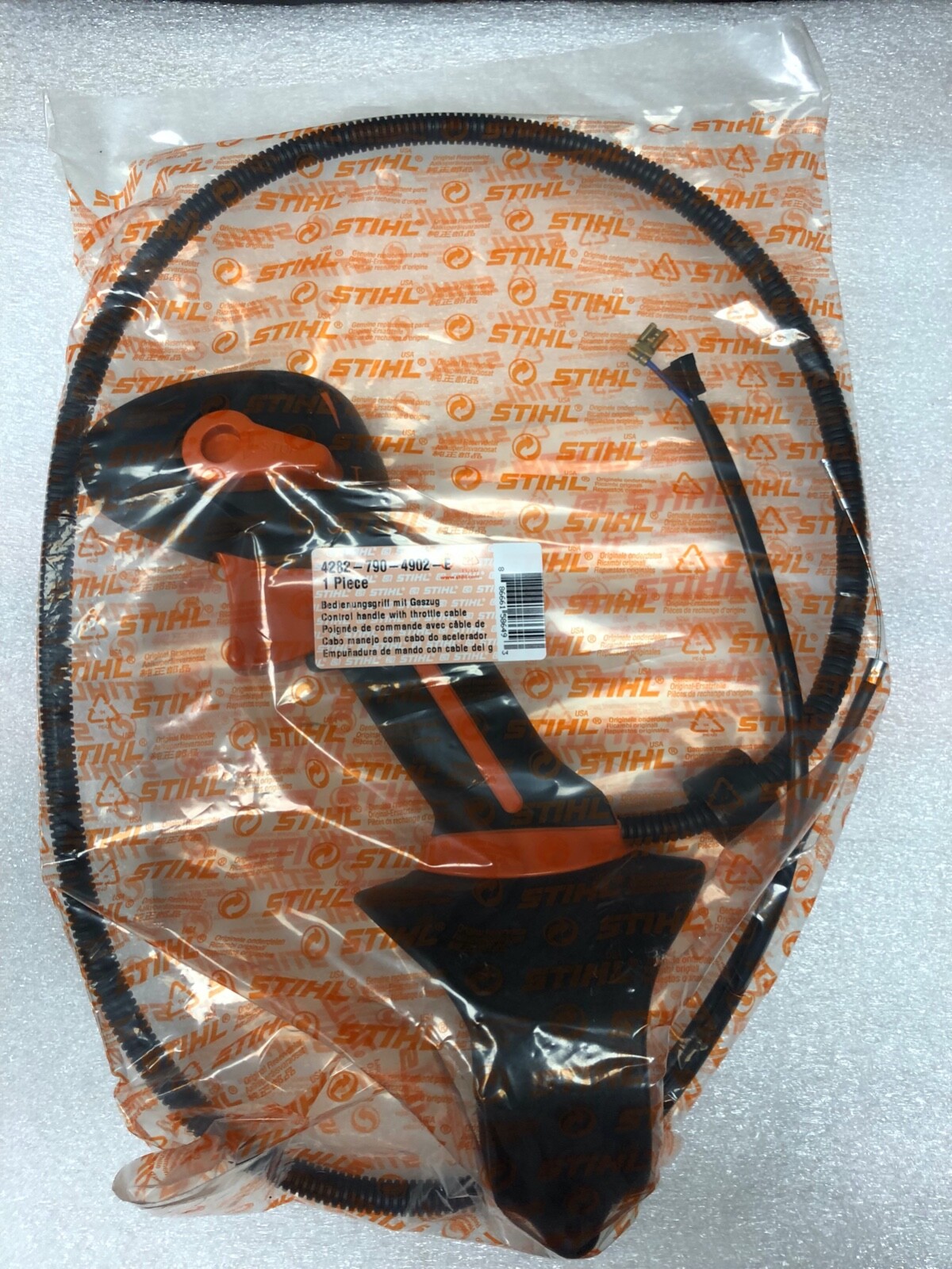 stihl br600 br550 br500 throttle control w/ cable 4282-790-4902 NEW OEM ...