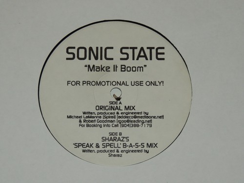 SONIC STATE make it boom DJ SHARAZ 12" RECORD BREAKBEAT | eBay