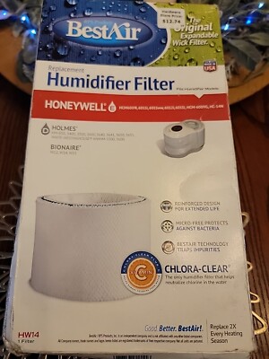 BestAir HW14 Humidifier Wick Filter Extended Life Fits Honeywell 6009 ...