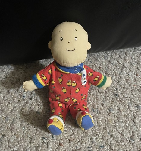 Vintage 1996 Bedtime Calliou Pajama 8” Plush Doll Stuffed Toy Cartoon ...