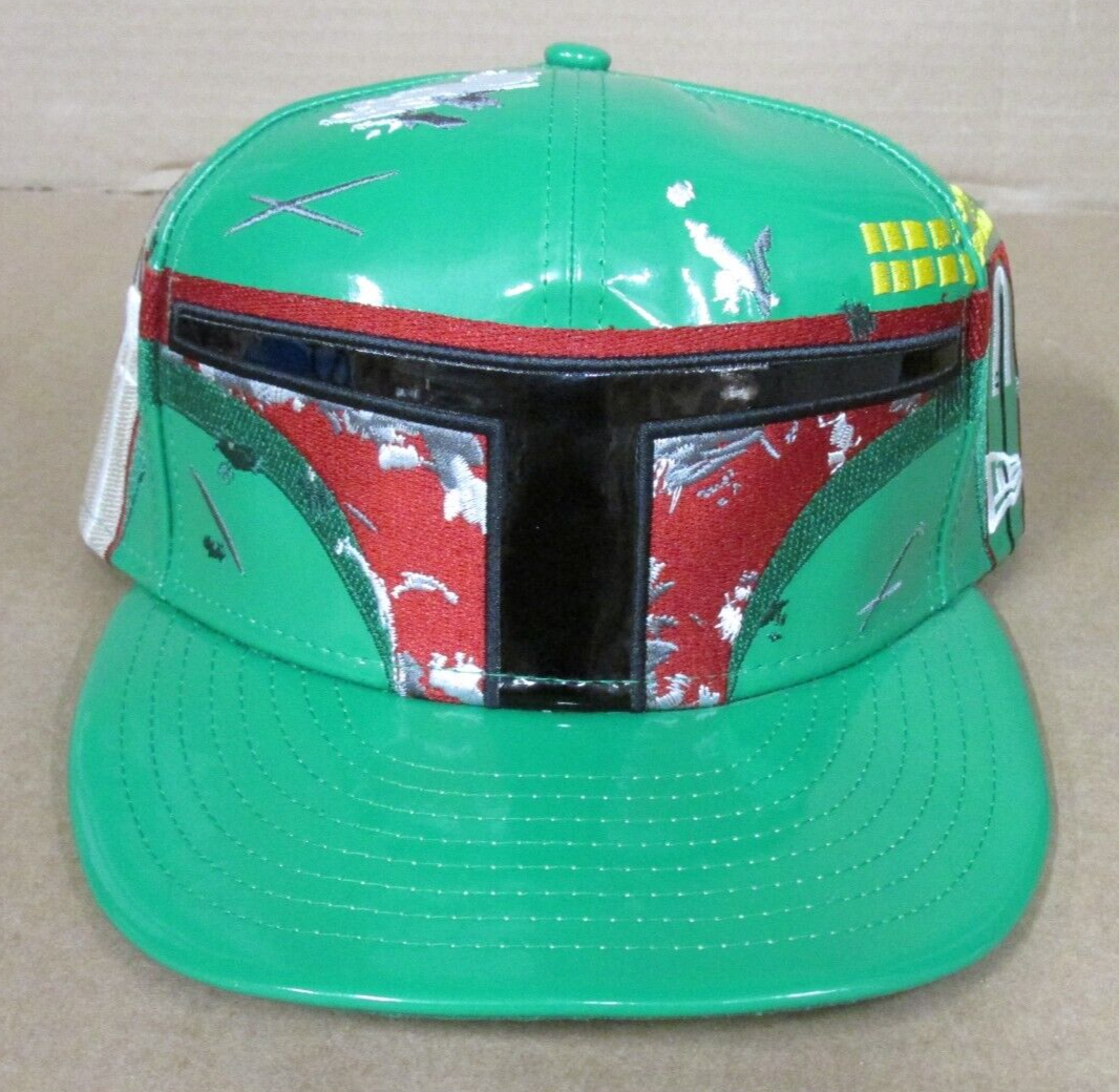 New Era Fitted 59FIFTY BOBA FETT Star Wars Big Face Cap Hat Size 7 1/2 ...
