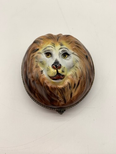 LIMOGES TRINKET BOX LION'S HEAD | eBay