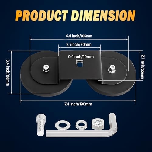 2 PS Magnetic Base Mounting Brackets for LED Light Bar, Powerful Mount ...