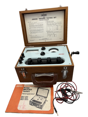 Vintage Bridge Megger BR3 Resistance Testing Set Evershed & Vignoles ...