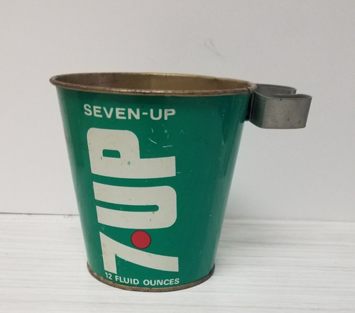 Vintage Seven-Up 7-UP Clip on Tin Ash Can Tray Cup INV#M-699 | eBay