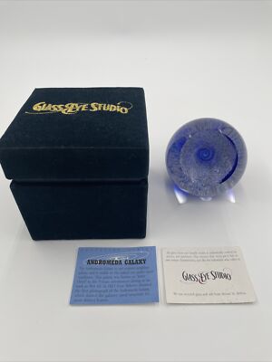 GLASS EYE STUDIO "ANDROMEDA GALAXY" PAPERWEIGHT: Celestial Series GES08 ...