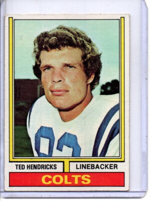 1974 TOPPS #385 TED HENDRICKS BALTIMORE COLTS (HALL OF FAMER) | eBay