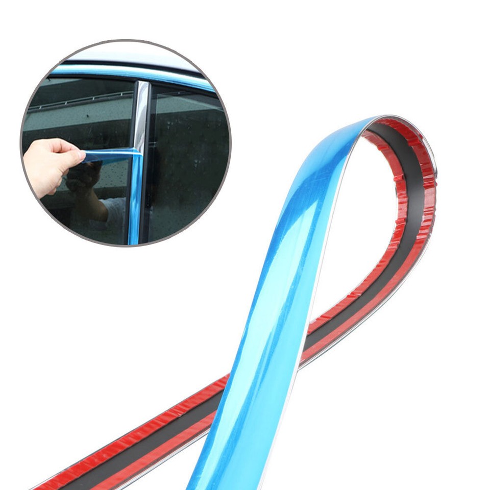 3Mx10MM Chrome Car Door Side Protector Trims Molding Decor Strip ...