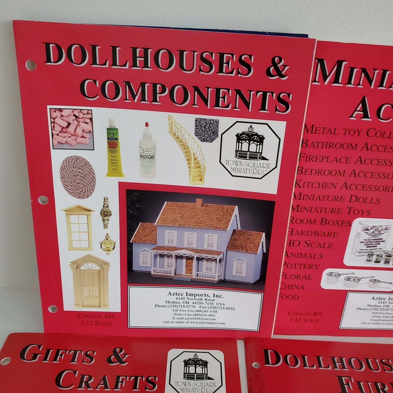 7x Aztec Imports Dollhpuse & Componments Collectible Miniatures ...