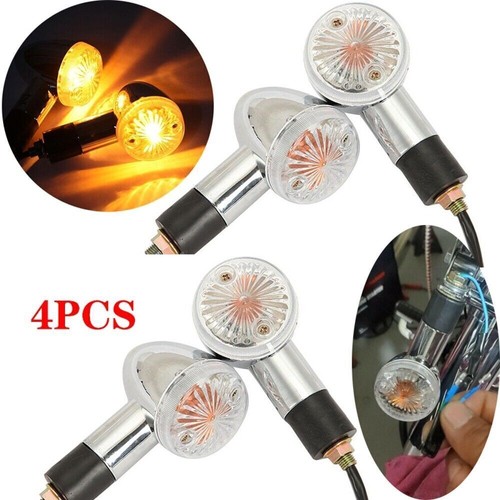 Motorcycle LED Bullet Turn Signal Tail Light Indicator Blinkers For ...