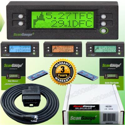 ScanGaugeE OBD 2 II DIGITAL GAS FUEL SAVER OBD2 GAGE TRIP COMPUTER SCAN ...