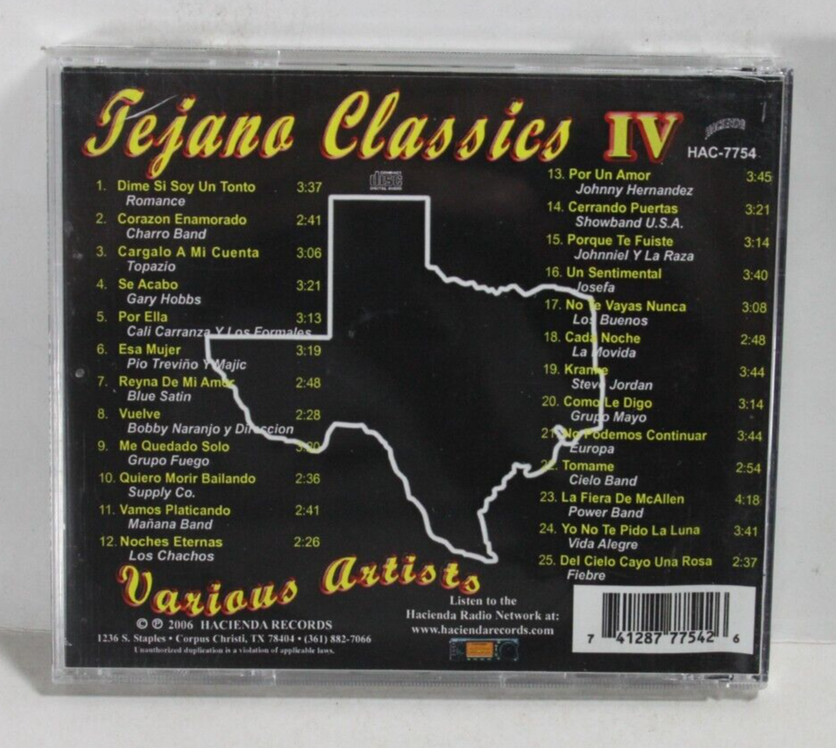 Various - Cd - Tejano Classics 4 - Latin Chicano Tex Mex Hacienda | eBay