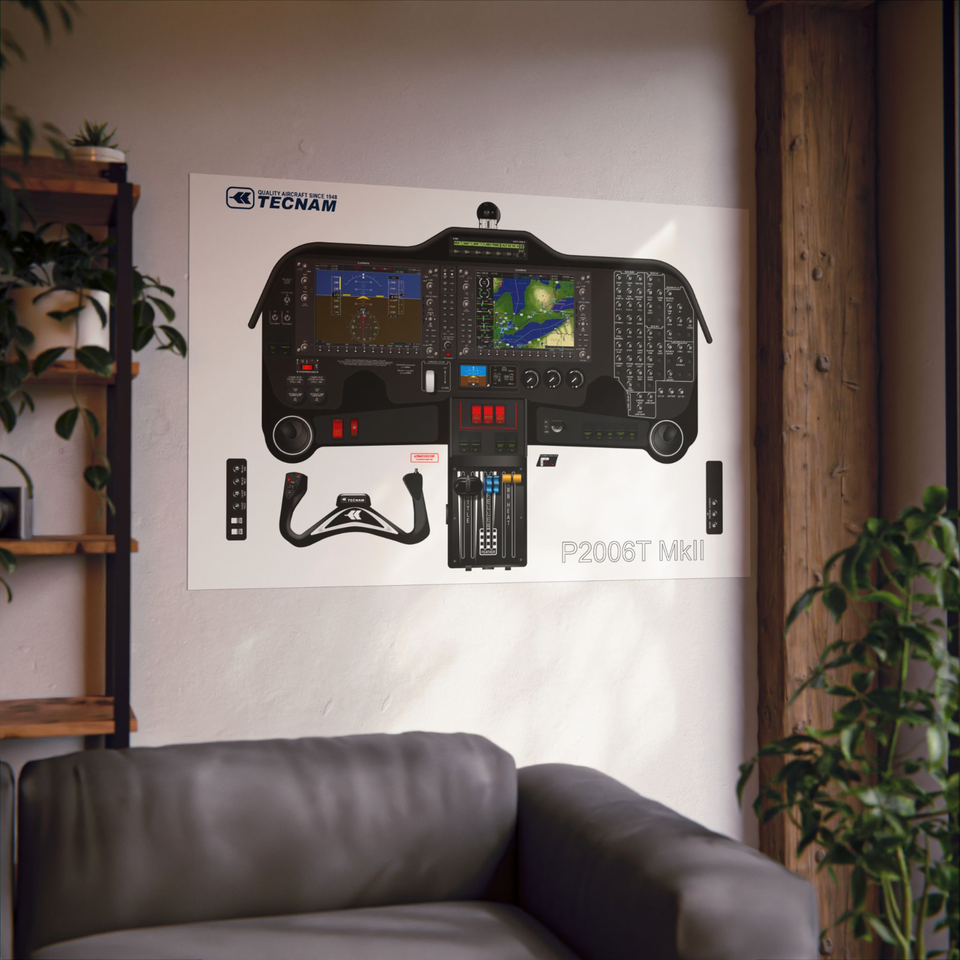 Tecnam Aircraft P2006T MkII Cockpit Poster 24"x36" | eBay