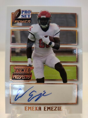 EMEKA EMEZIE AUTO 2021 Leaf Pro Set Power ARC RC #BA-EE1 NC STATE Tarheels | eBay