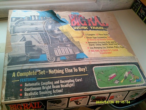 Vintage 1950's MARX "BIG RAIL WORK TRAIN" & BOX SET 50350 | eBay