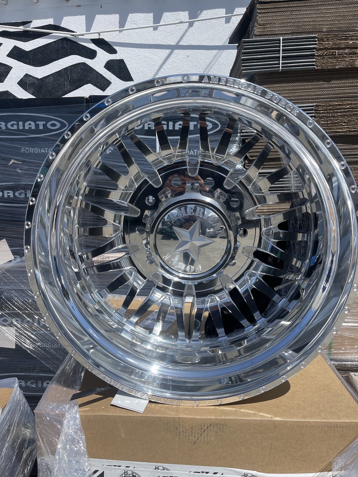 26” AMERICAN FORCE PLAQUE DUALLY WHEEL RAM3500 F250 CHEVY2500 GMC ...