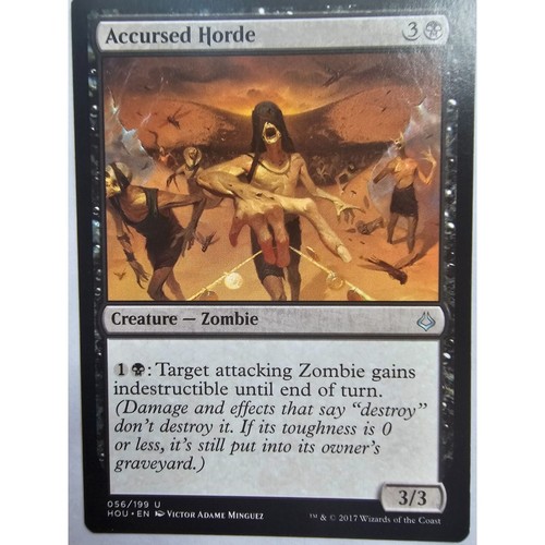 Magic The Gathering Accursed Horde 056/199 HOU-EN Black Hour Of ...