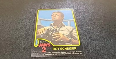 Jaws 2 Trading cards Card #57 Roy Scheider | eBay
