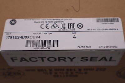 ALLEN BRADLEY 1791ES-IB8XOBV4 COMPACT BLOCK GUARD I/O ETHERNET NEW ...
