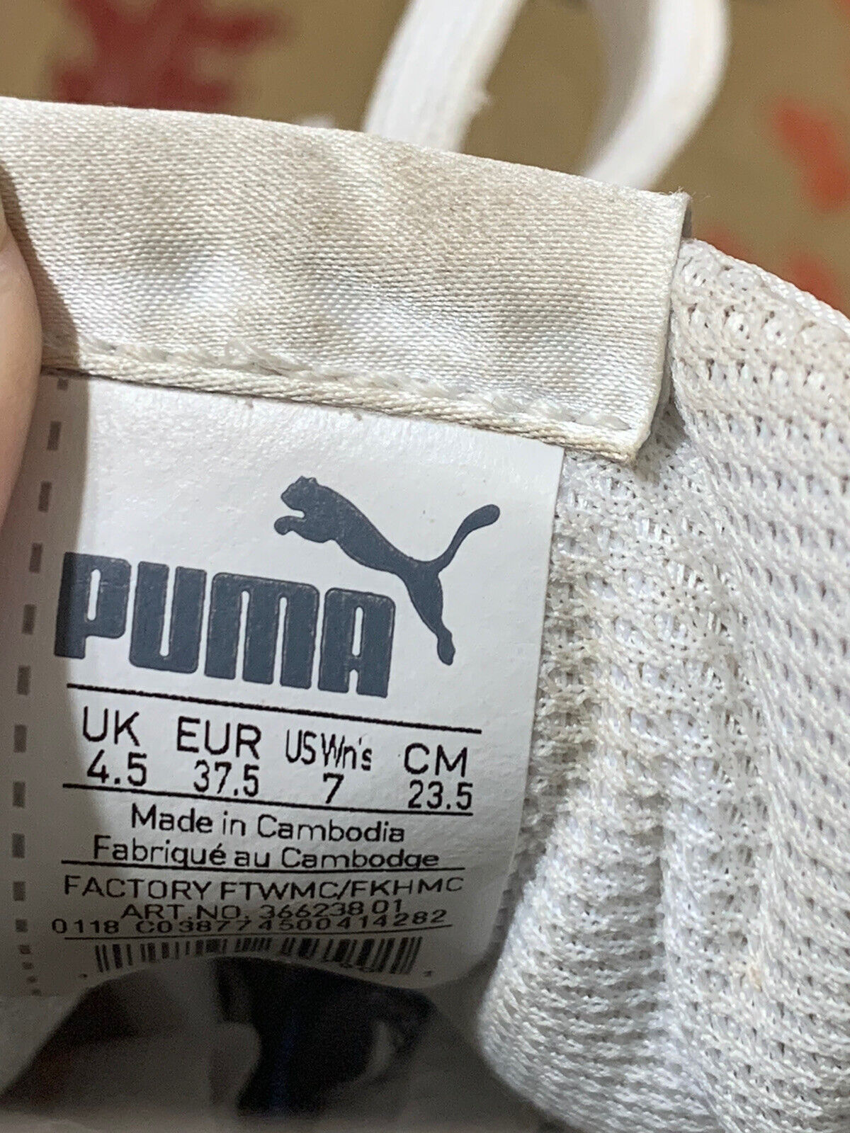 Womens Puma Shoes size 7, White | eBay