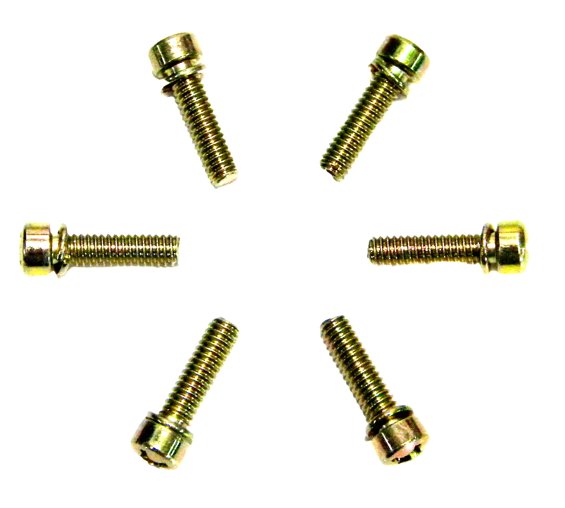 (6 Pack) Holley Carburetor Throttle Base Plate Screws 12-24 Threads x ...