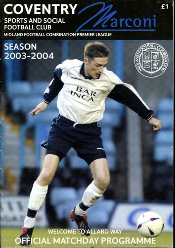 Coventry Marconi v Romulus 18/02/04 Midland Combination Premier | eBay UK