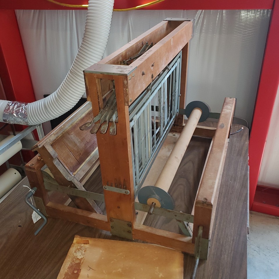 Antique Structo Artcraft Wood Tabletop Weaving Loom 20” Vintage | eBay
