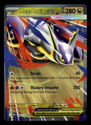 Mega Latias ex (Double Rare) 100/132 Pokémon Mega Evolution Base Set | eBay