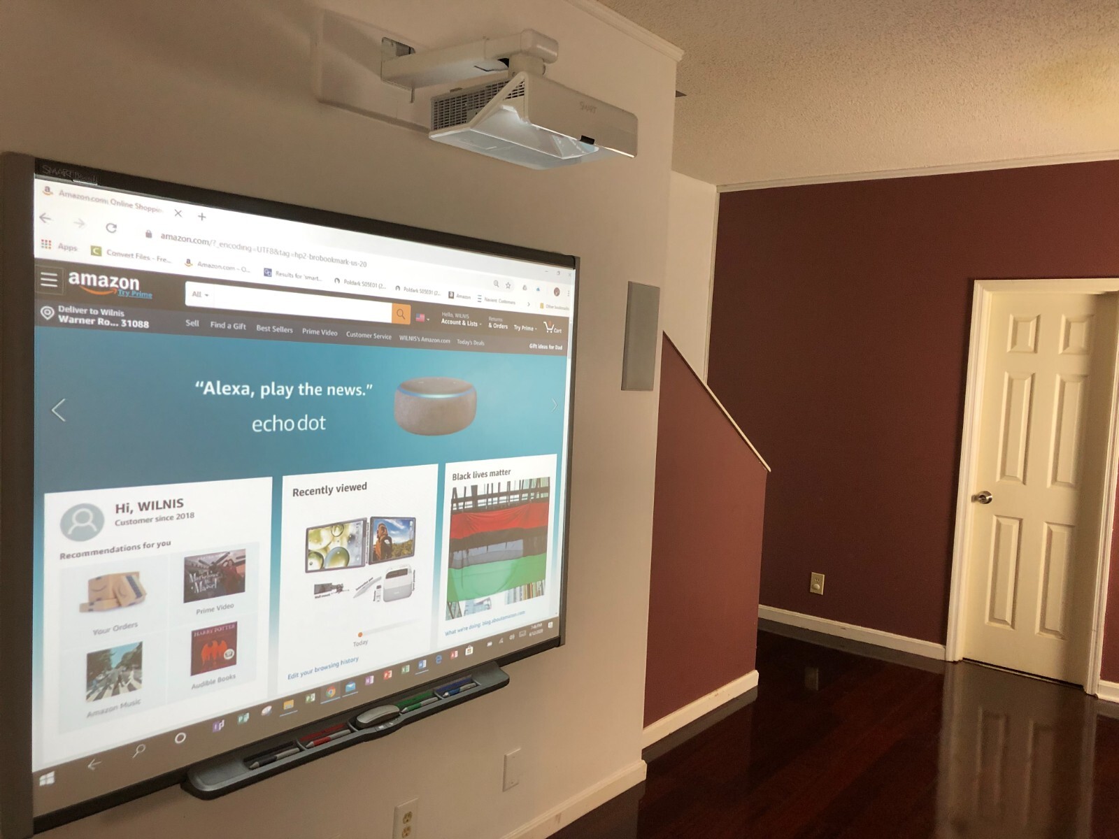 Interactive Smart Board SB680 and Smart U100 short throw projector | eBay