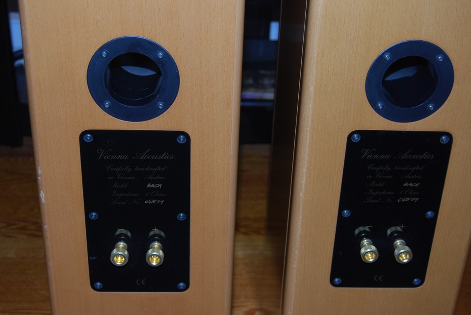 VIENNA ACOUSTICS BACH SPEAKERS (Upgraded Crossover Parts) NEW PHOTOS L ...