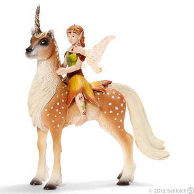 SCHLEICH Bayala 70460 Magical Female Elf on Forest Unicorn - Sun ...