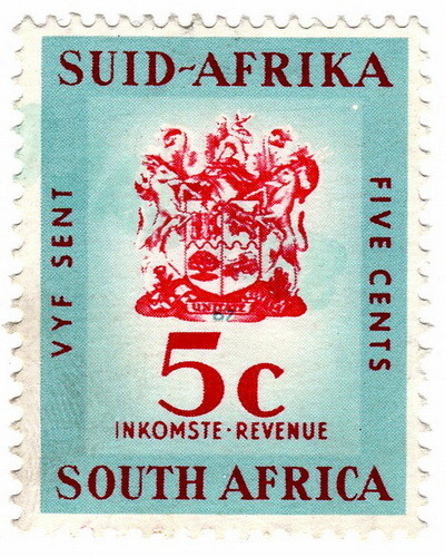 (I.B) South Africa Revenue : Duty Stamp 5c | eBay