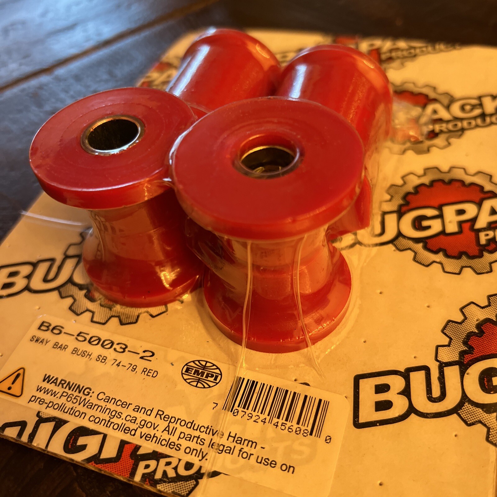 Front Sway Bar Bushings For 74 79 VW Super Beetles Urethane EMPI B6 front-sway-bar-bushings-for-74-79-vw-super-beetles-urethane-empi-b6