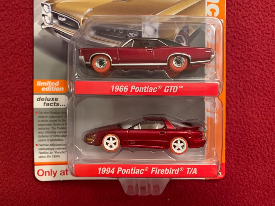 Auto World 1966 Pontiac GTO & 1994 Pontiac Firebird Target Ultra Red 2 ...