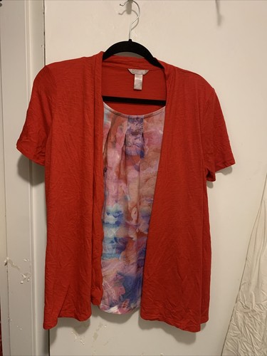 WOMEN'S WHITE STAG Red SHORT-SLEEVE SHIRT SIZE MEDIUM (8-10) | eBay