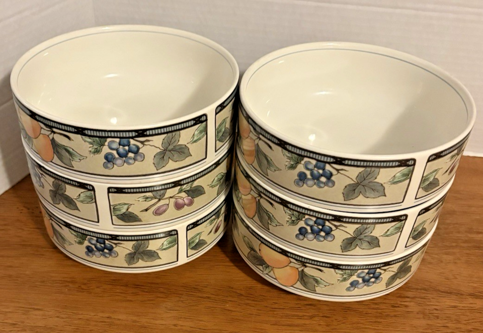 Mikasa Garden Harvest Stackable Cereal, Soup Bowls 6 1/4" Set of 6 | eBay