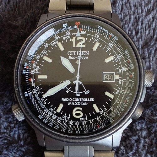 CITIZEN Promaster Sky Radio Solar Watch 20BAR 18cm 7in Wrist 40mm Case ...