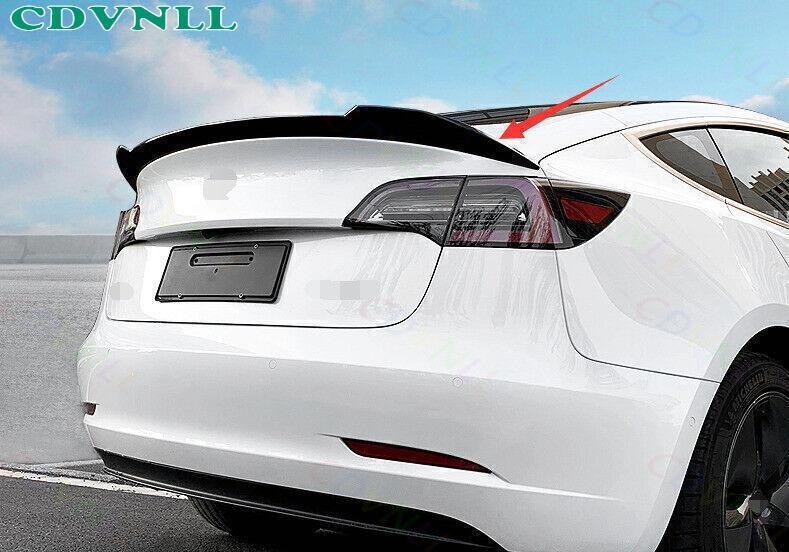 For Tesla Model Y 2020-24 Bright Black Maxton Rear Trunk Spoiler Wing ...