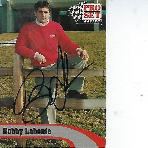 BOBBY LABONTE SIGNED 1992 PRO SET RACING #6 - NASCAR | eBay