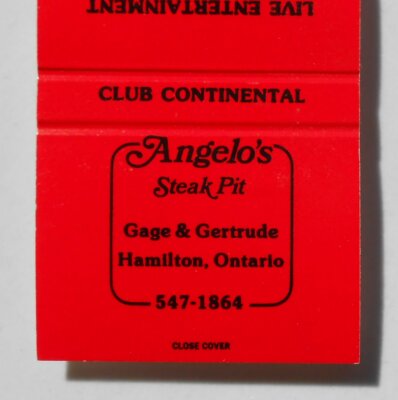 1970s? Angelo's Steak Pit Gage & Gertrude Hamilton ON Canada Hamilton ...