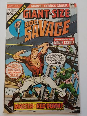 MARVELS GIANT-SIZE DOC SAVAGE # 1 ISSUED 1975 MOONEY ART/STAN LEE STORY ...